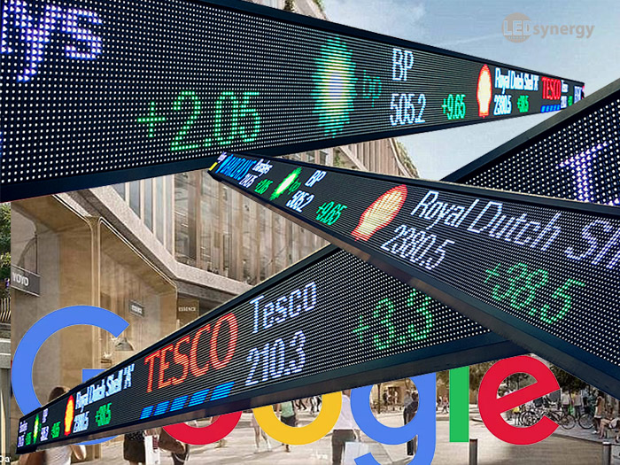 LED News Ticker for Global Internet company's new HQ