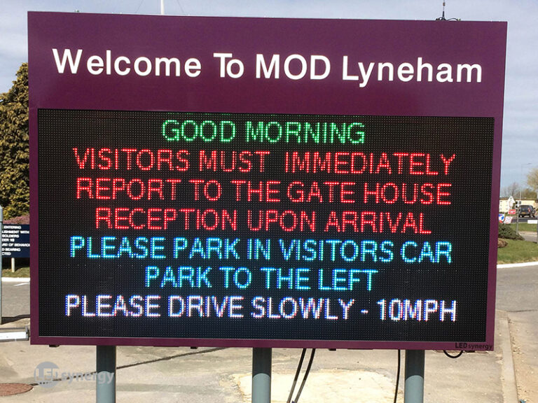 LED Synergy | Information LED Site Entrance Displays