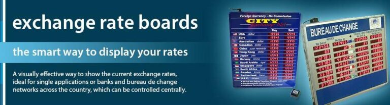 Exchange Rate Board | LED Exchange Rate Display Boards