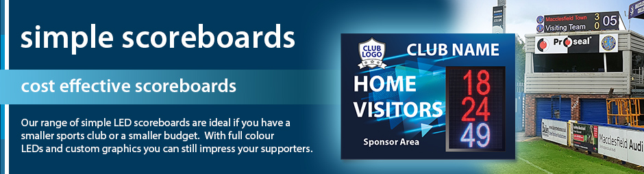 Simple Low Cost LED Scoreboards