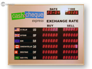 Exchange Rate Board | LED Exchange Rate Display Boards