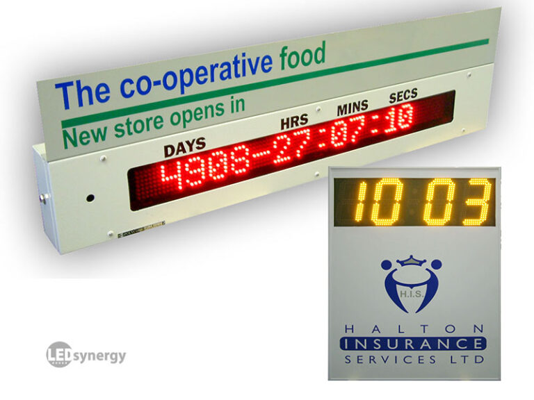 LED Clocks & Counters | LED Outdoor Timers | LED Synergy