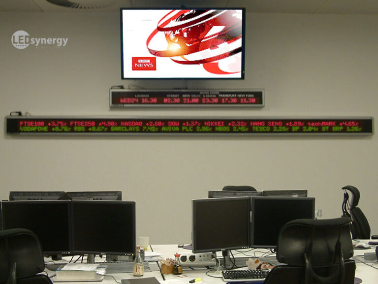 LED Stock Tickers & Information Tickers | LED Synergy