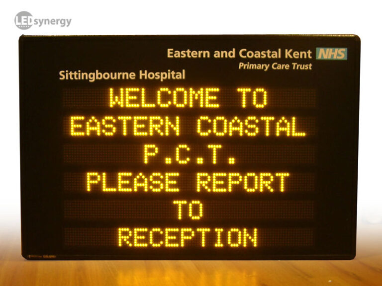 LED Hospital Signs & Waiting Room Signs | LED Synergy