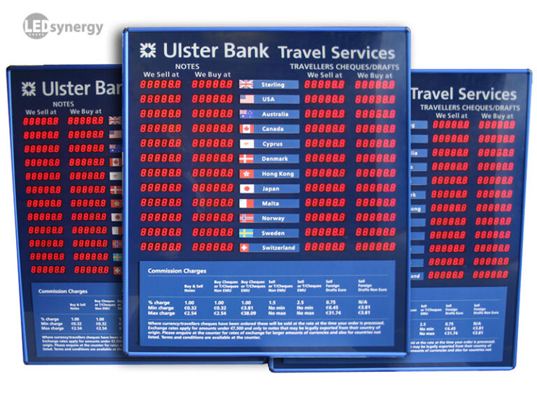 Exchange Rate Board | LED Exchange Rate Display Boards