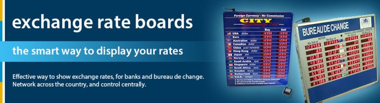 Exchange Rate Board | LED Exchange Rate Display Boards