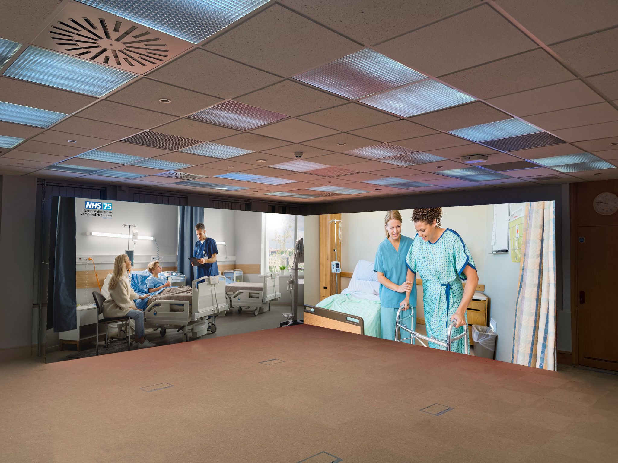 New Large Indoor LED Screens Installed NHS Trust