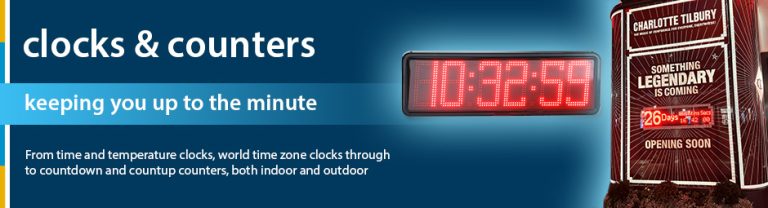 LED Clocks & Counters | LED Outdoor Timers | LED Synergy