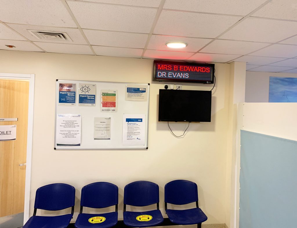LED Hospital Signs & Waiting Room Signs | LED Synergy