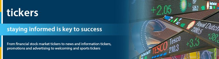 LED Stock Tickers & Information Tickers | LED Synergy